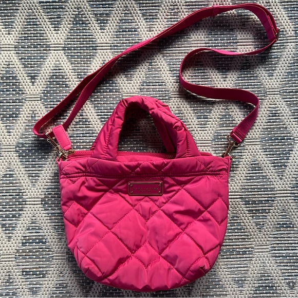 Marc Jacobs | Bags | Marc Jacobs Pink Quilted Nylon Mini Tote Bag Color ...
